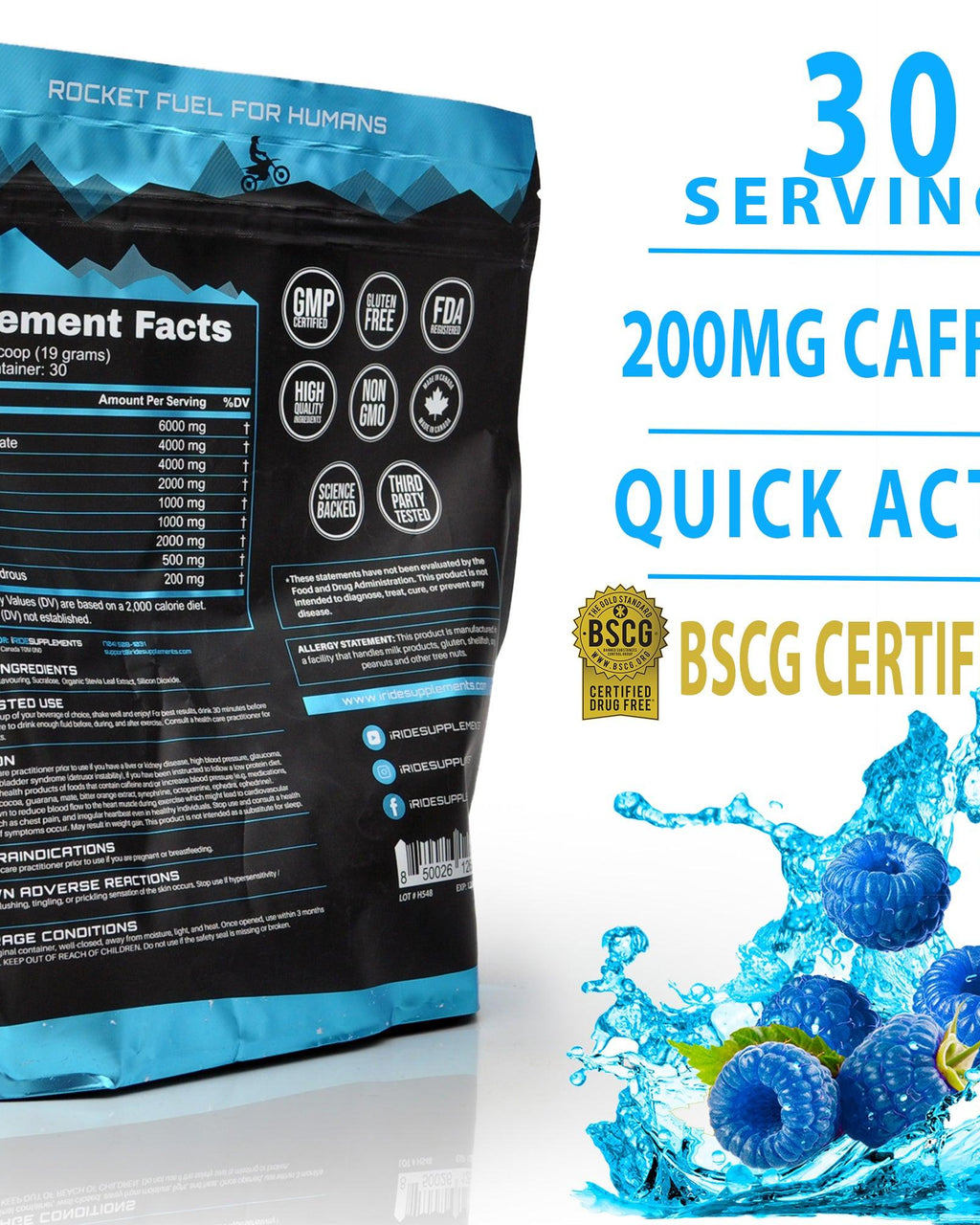 *Blue Raz* Rocket Fuel Pre-Workout