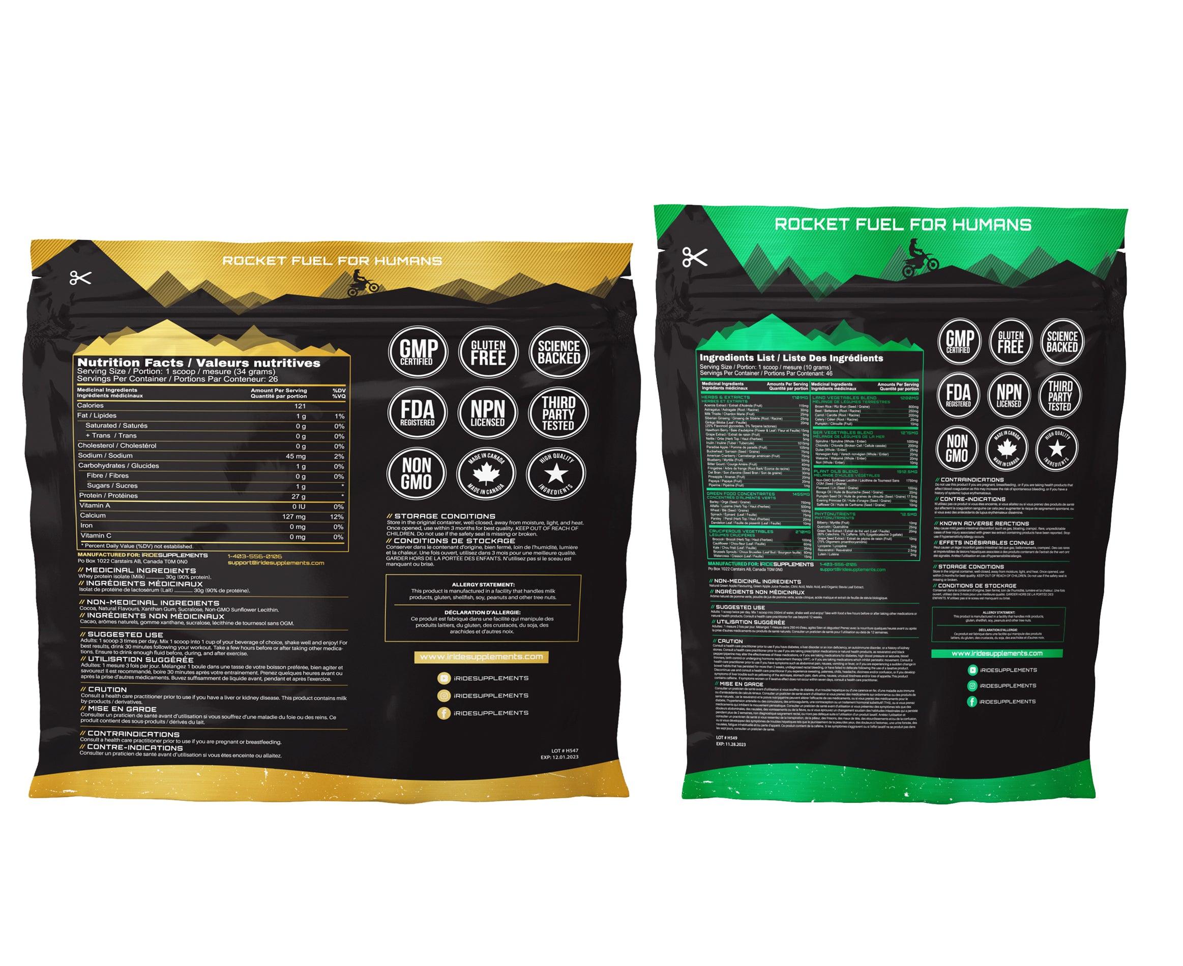 Vanilla Recovery Bundle (save 10%) – iRide Supplements